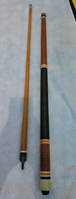 Pool Cue Stick 2 Piece Billiards Vintage Wood String Wrapped 18oz 57 ...