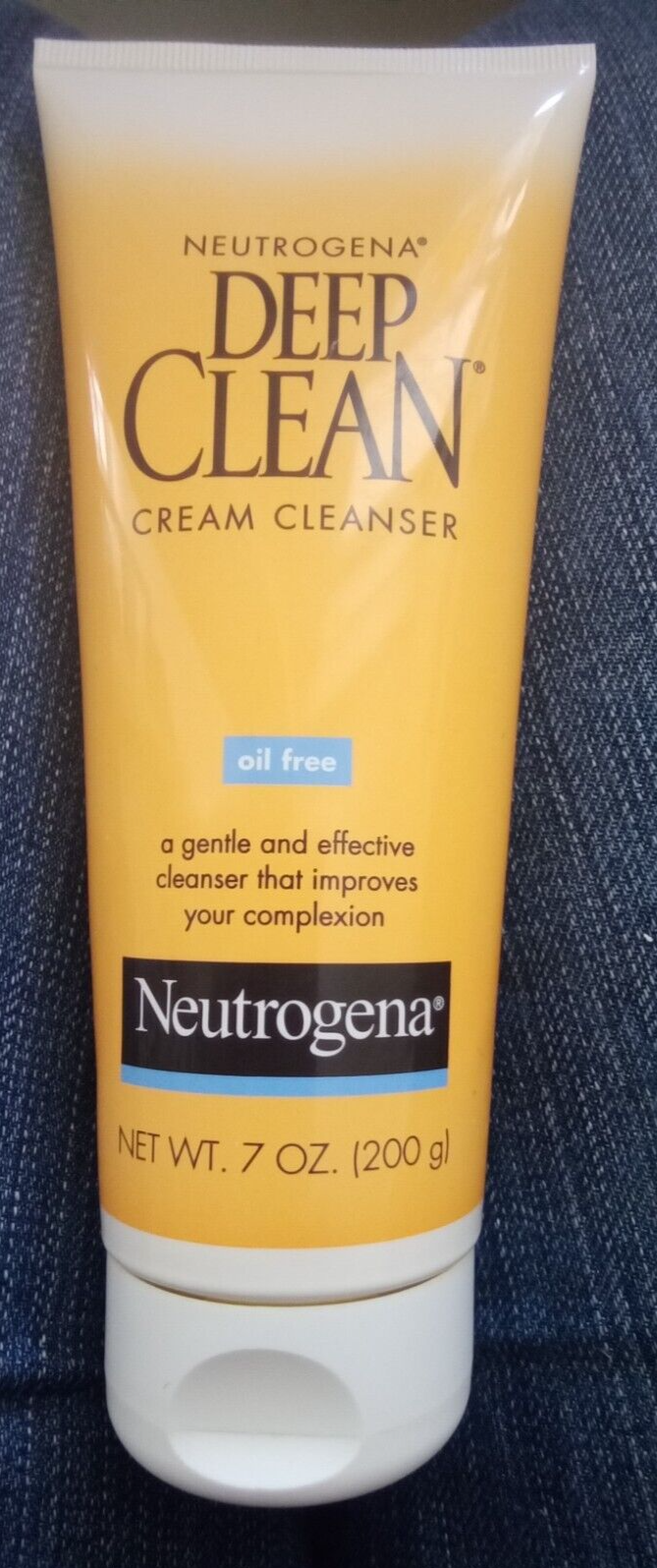 Neutrogena Deep Clean Cream Cleanser Oil Free Gentle And Effective 7 Oz ...