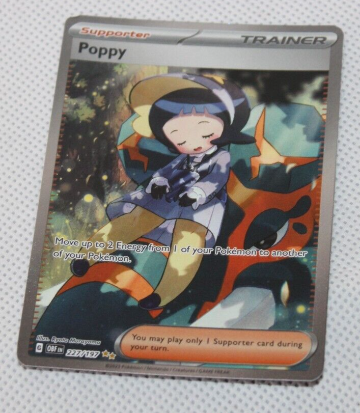 Poppy Full Art Trainer 227/197 | Obsidian Flames | Pokémon TCG | eBay UK