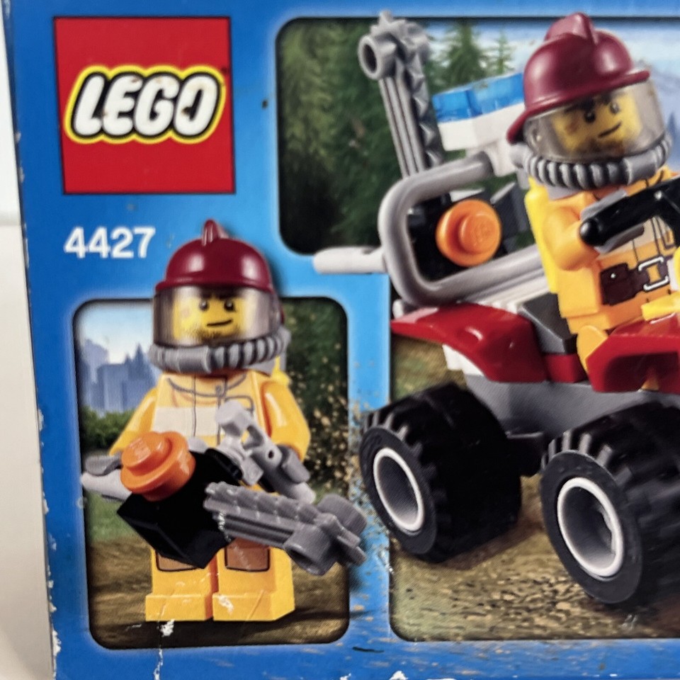 LEGO CITY Forest Fire ATV Truck Fireman Fighter Minifigure Set New ...