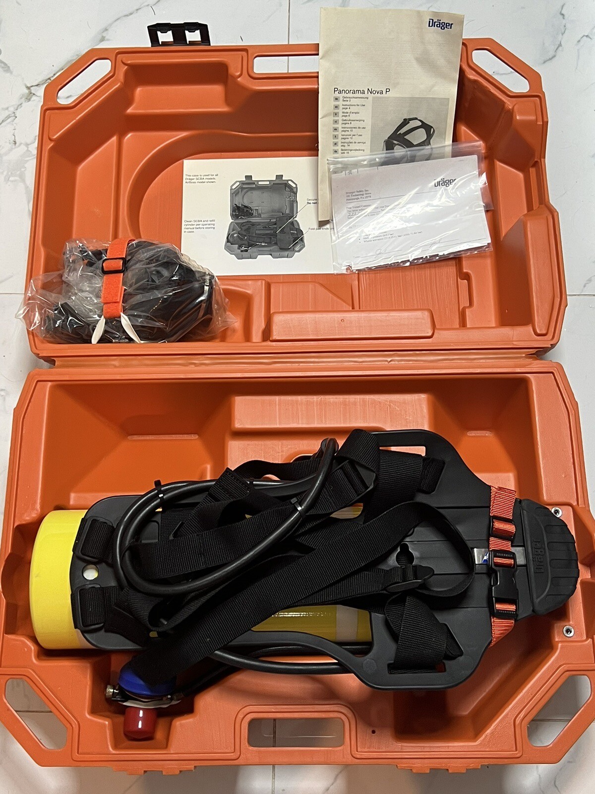 DRAGER SCBA Airboss/ProAir. Complete Kit In Hard Case. Firefighter Air ...