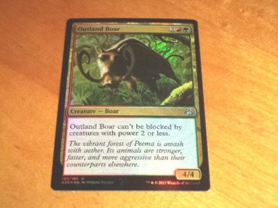 1x Foil - Outland Boar - Magic the Gathering MTG Aether Revolt | eBay