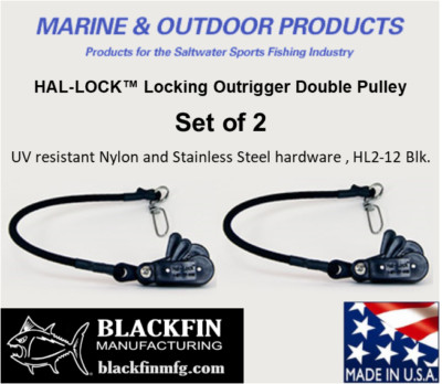 HAL-LOCK ™ HL2-12 LOCKING OUTRIGGER DOUBLE PULLEY (SET OF 2) | eBay