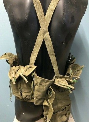 Chinese Army Surplus Chest Rig Type 63 Ammo Vest Bandoleer OD Green | eBay