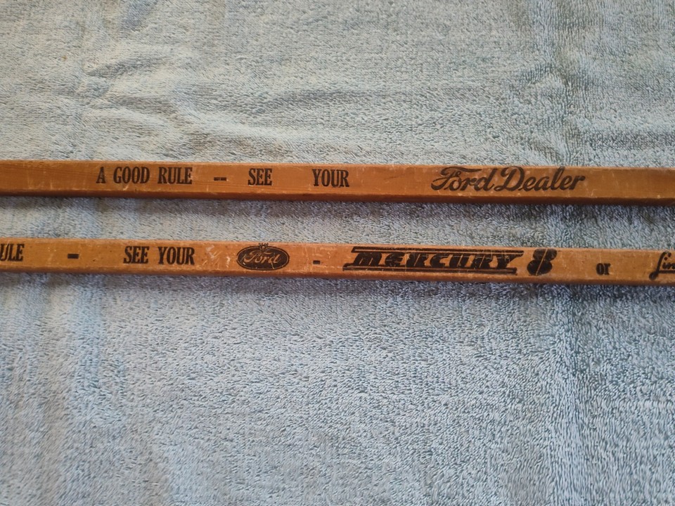 Ford Vintage Advertising Wood Yardsticks | eBay