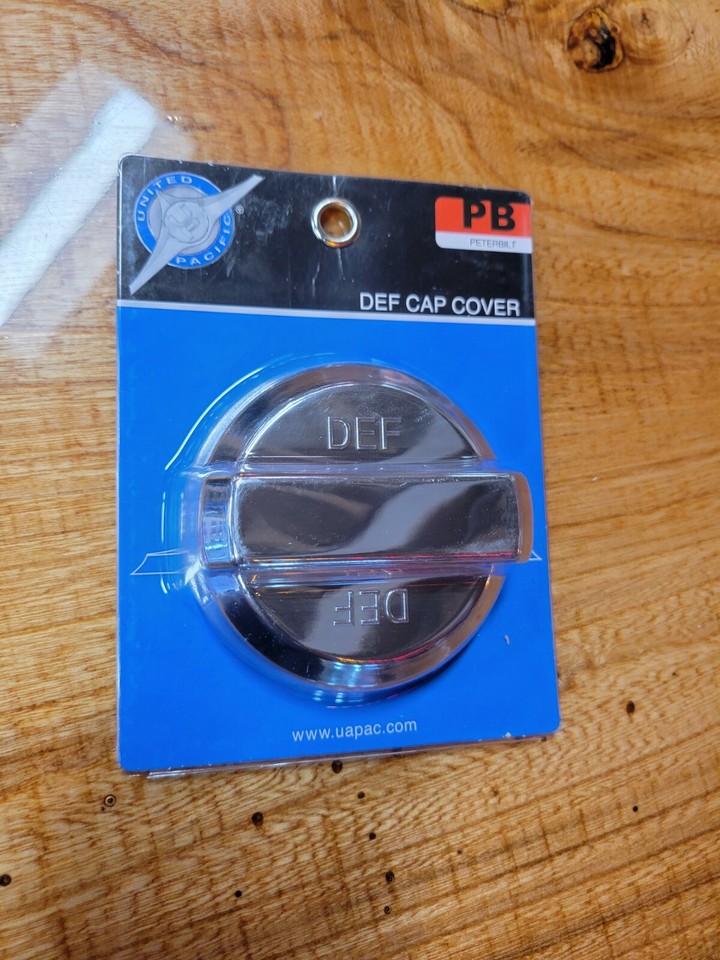 def tank cap chrome plastic stick-on cover Peterbilt kenworth new ...