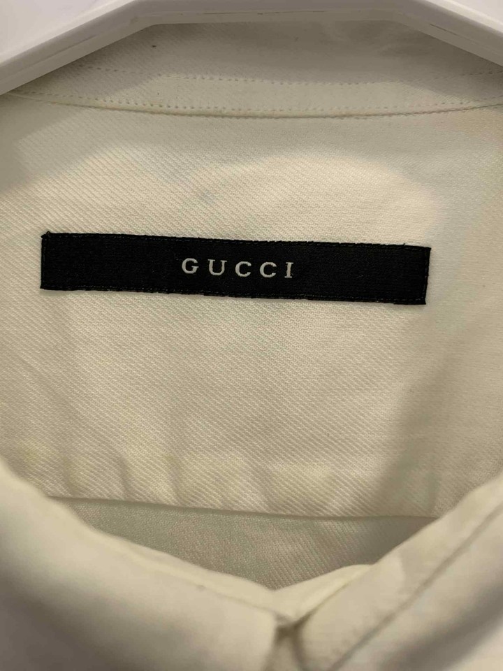 Gucci Men’s White Dress Shirt Slim Fit Size 40 / 15.75 Made in Italy # ...