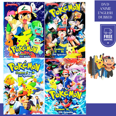 Dvd Anime Pokemon Season 1-20 Complete Anime Tv Series Box Set 1-978 ...