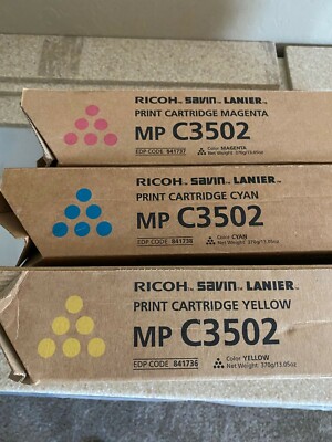RICOH SAVIN LANIER PRINTER CARTRIDGES MP C3502 | eBay