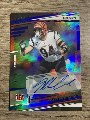 SAM HUBBARD 2023 Panini Prestige /99 Xtra Points Blue Autograph #64 ...