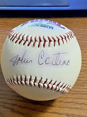 JOHN CASTINO SIGNED AUTOGRAPHED TWINS LOGO BASEBALL! 1979 Rookie of the ...