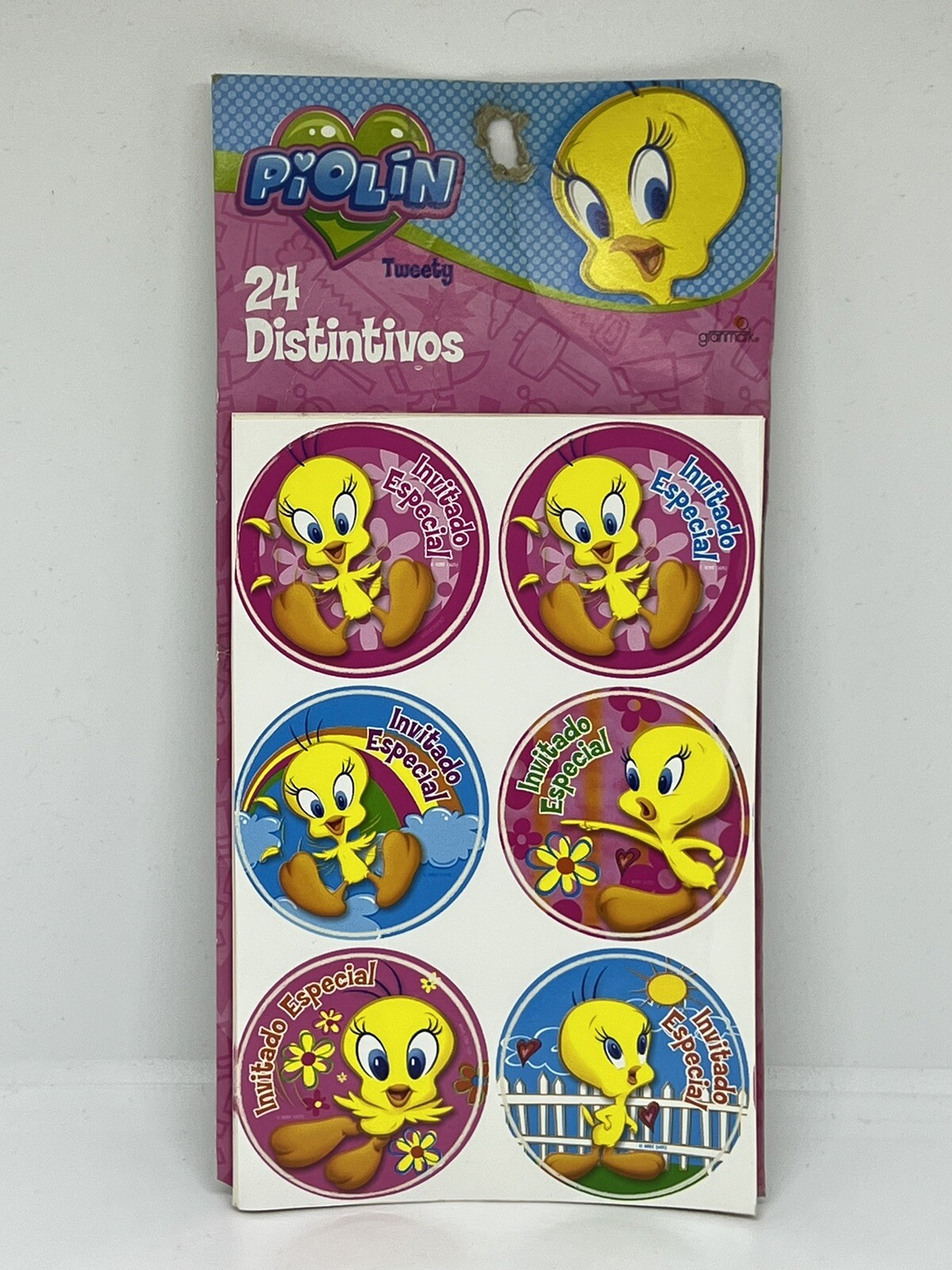 24 ct. Pack - Twinny Bird Party Stickers / Calcomanías de Piolin para ...