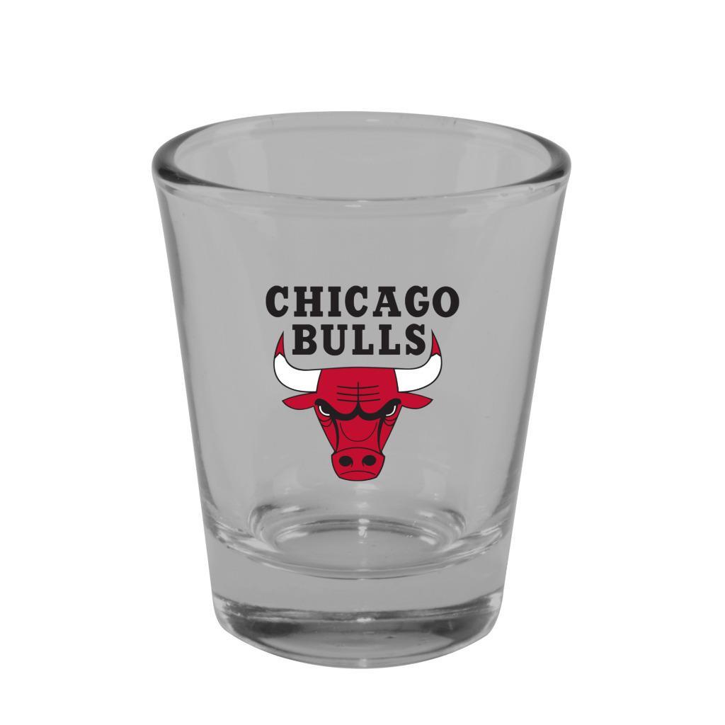 Chicago Bulls 2 Ounce Clear Shot Glass [NEW] NBA Drink Pint Glass Bar ...