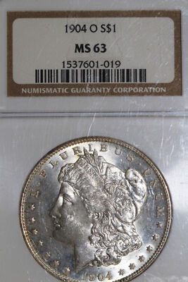 1904-O Morgan 90% Silver Dollar Grades NGC MS 63 (1537601-019) | eBay