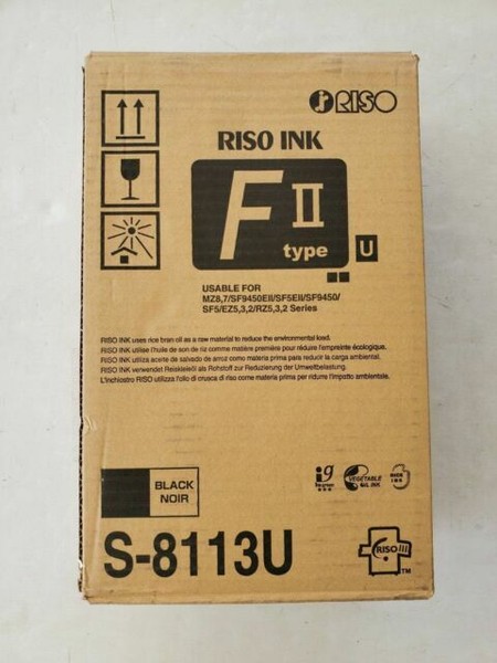 RISO S-8113u Type F II Duplicator Ink SF 5030 - Black for sale online ...