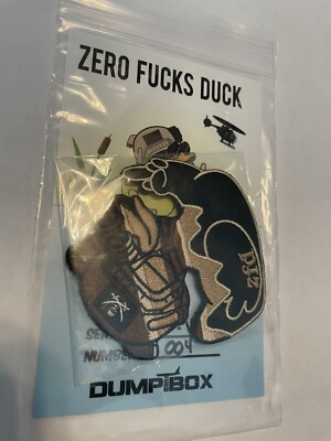Zero f*cks Ducks ZFD Patch Dumpbox Hook&loop Patagonia Mountain Outdoor ...