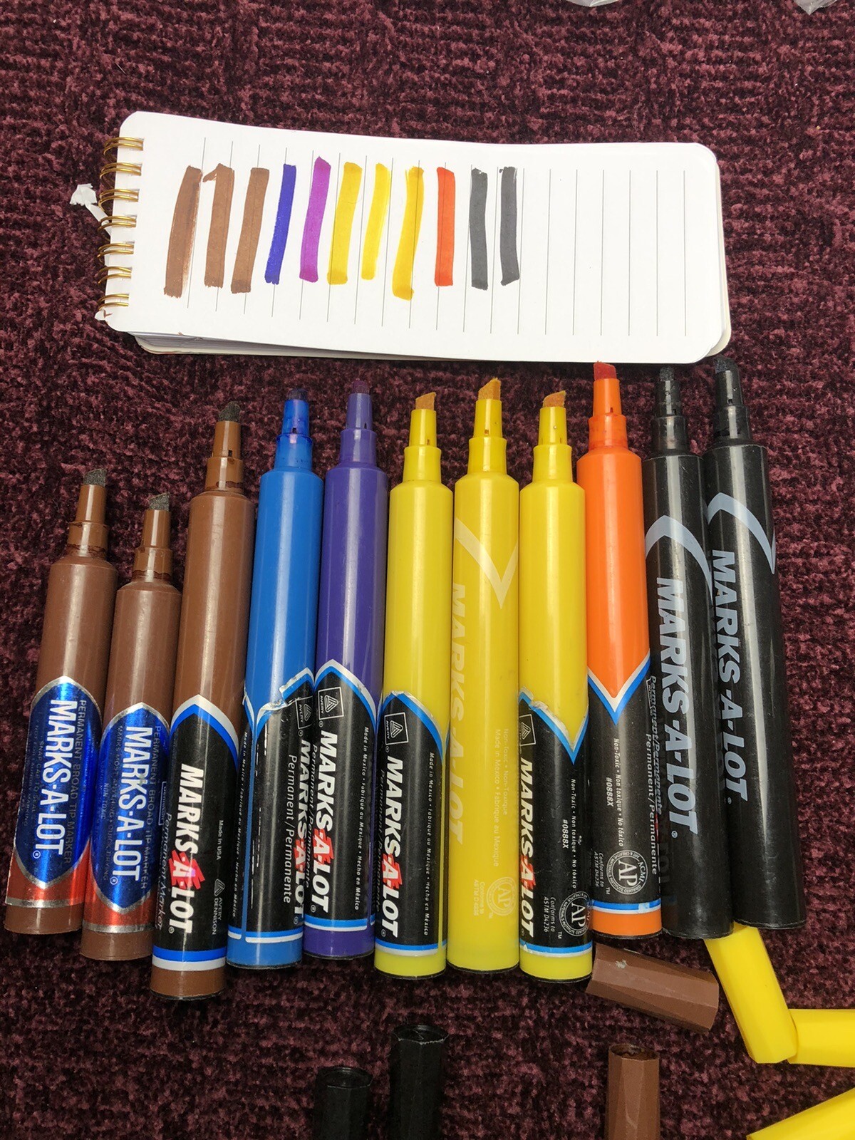 Marks-A-Lot; Vintage Magic Markers; Lot of 11 Permanent Markers Avery ...