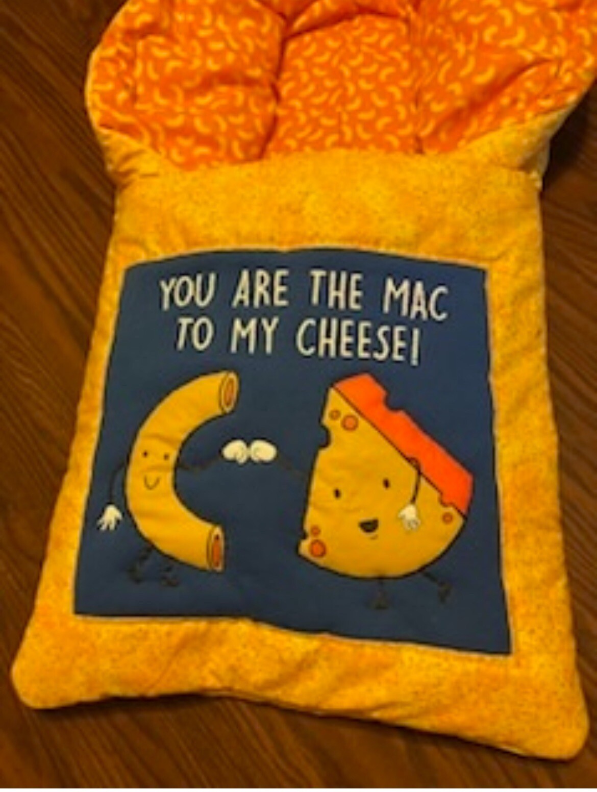 New Handmade Mac & Cheese Quillow (Pillow w/ 6ft long quilt inside!) | eBay