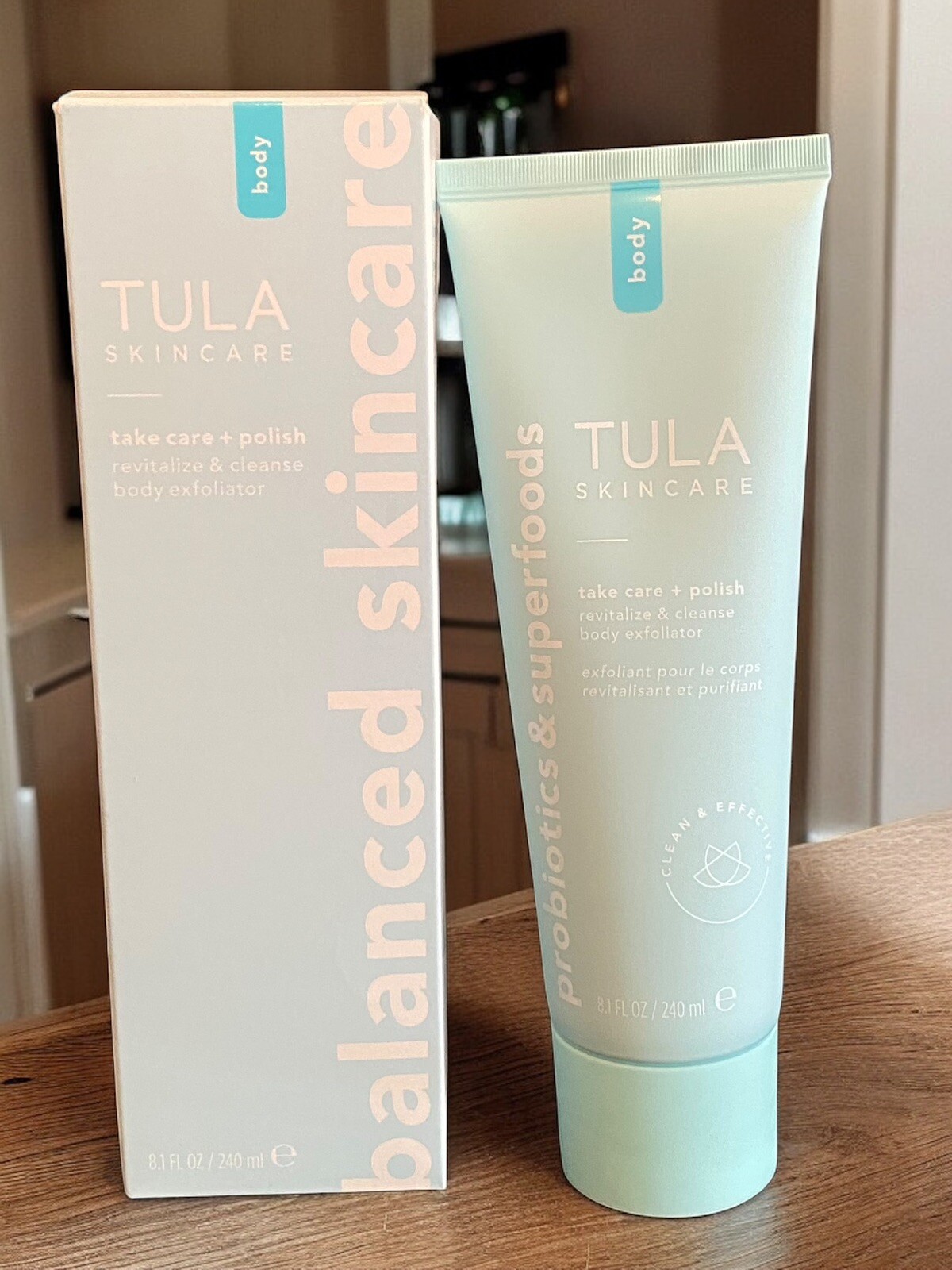 TULA Skincare Polish Revitalize Cleanse Body Exfoliator Scrub 8.1oz ...