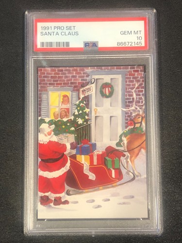 Santa Claus PSA 10 GEM MINT 1991 Pro Set Football Special Insert Graded ...