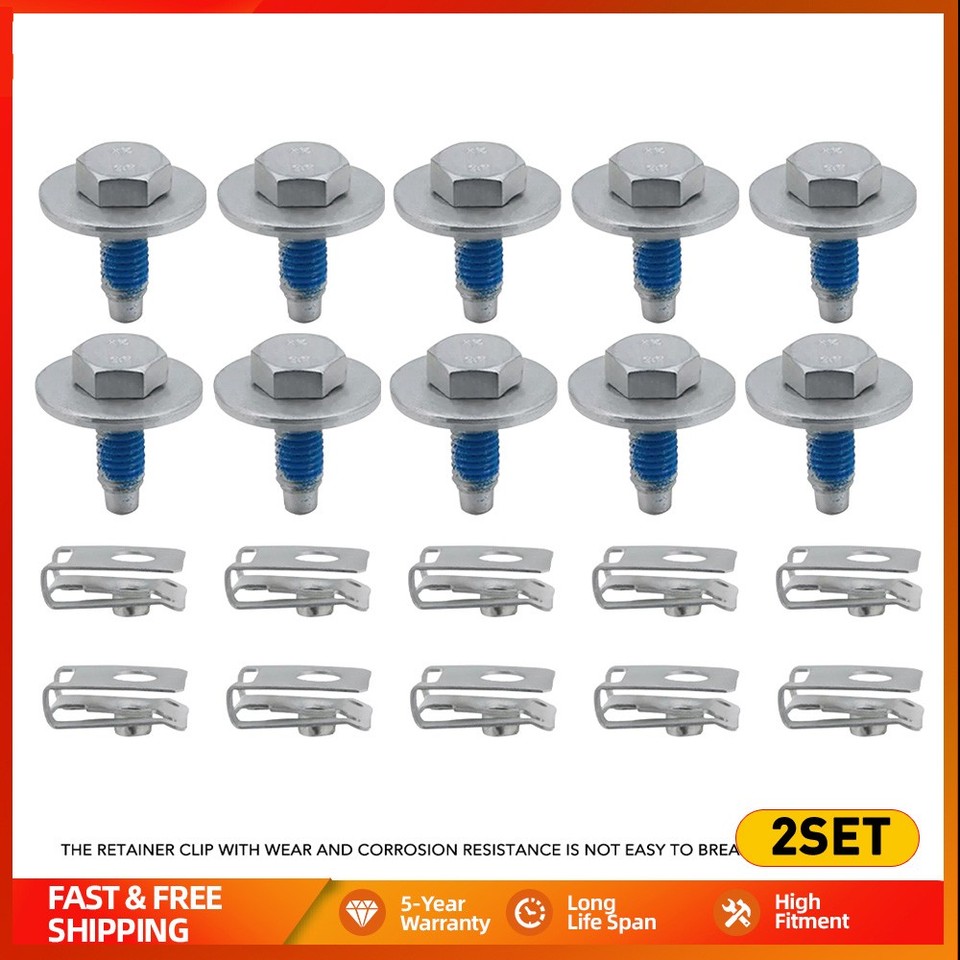 Body Bolts U-Nuts Clips Car Styling Clips Engine Bottom Retainers ...