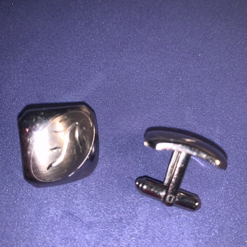 Unmarked Sterling Vintage Cuff Links )magnet tested) | eBay