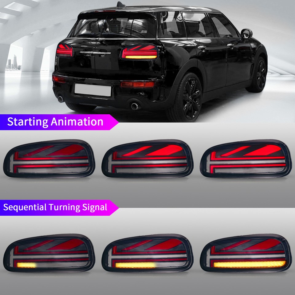 LED Tail Lights for Mini Cooper Clubman F54 2016-2019 Sequential Black ...