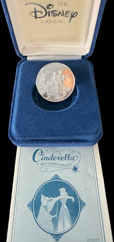 1995 Disney Cinderella 45th Anniversary 1 oz .999 Silver Coin | eBay
