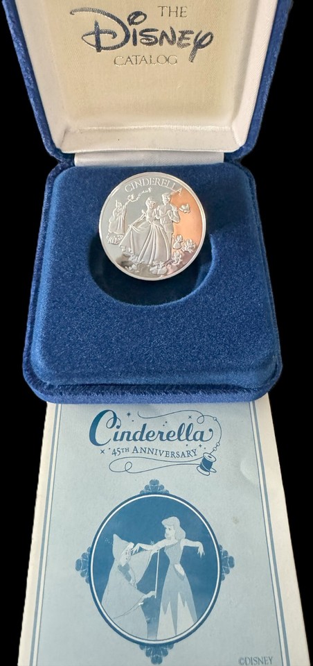 1995 Disney Cinderella 45th Anniversary 1 oz .999 Silver Coin | eBay
