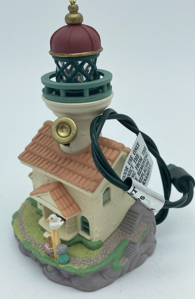 2 Hallmark Keepsake Christmas Ornaments Candy Cane Lookout Lighthouse ...