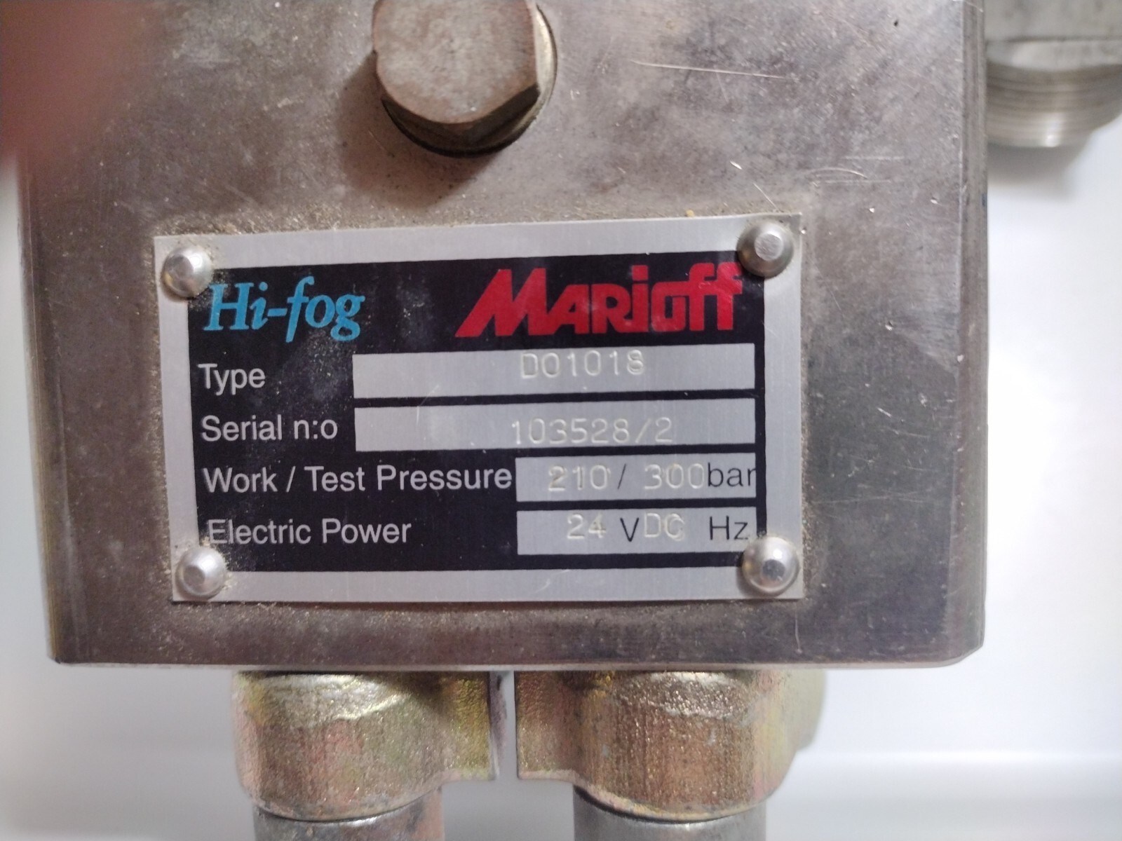 Marihoff Hi-fog sprinkler system water pump fire supression water par ...