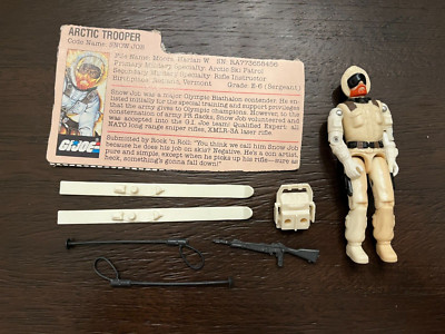 VINTAGE 1983 GI JOE SNOW JOB V1 100% Complete Figure w/ File Card | eBay