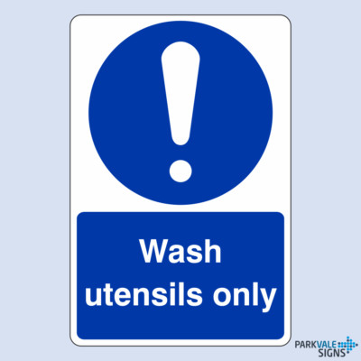 Wash Utensils Only Catering Sign | eBay UK