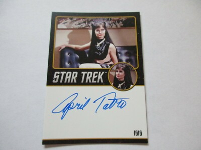 Star Trek TOS Archives & Inscriptions April Tatro * Isis BLACK BORDER ...