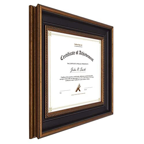 8.5x11 Diploma/Certificate/Photo Display Wall Hanging Frame with Easel ...