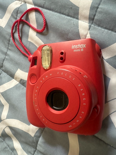 Fuji Film Insta Mini 8 Polaroid Instant Camera Red | eBay