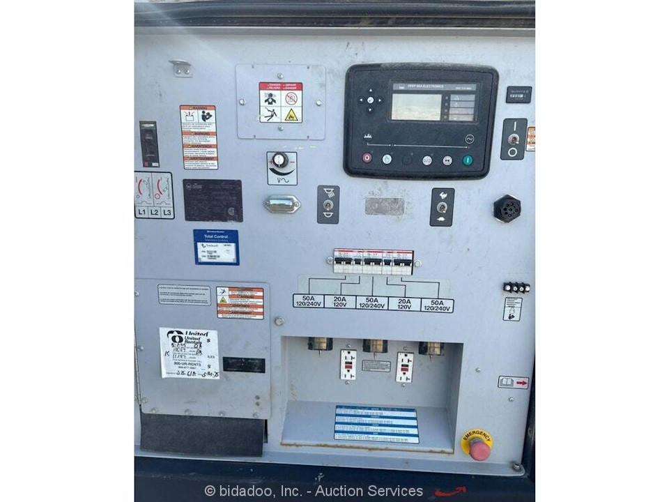 2019 Wacker Neuson G70 TF4 58 kW Towable Generator Trailer Kohler ...