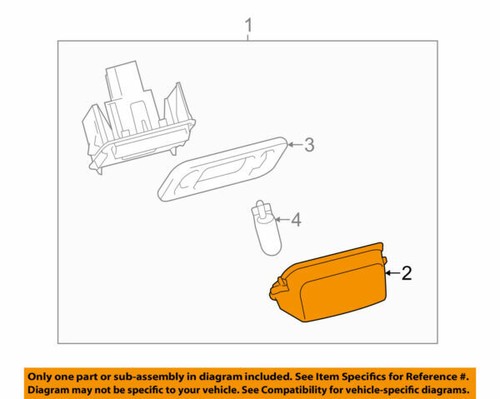 81271-0D120 Toyota Lens, license plate lamp 812710D120, New Genuine OEM ...