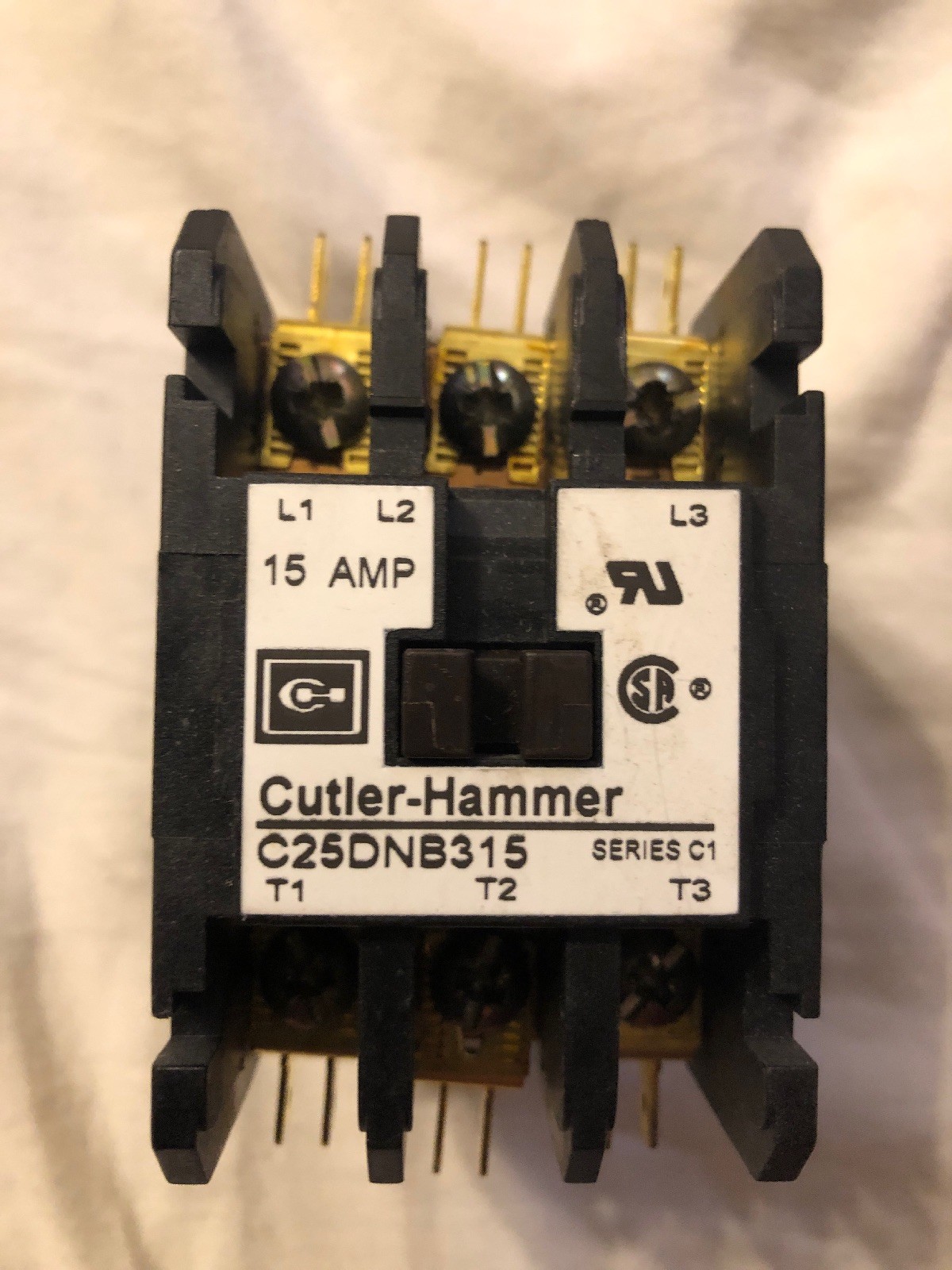 Eaton Cutler Hammer C25DNB315 Contactor 15A 3P 24V Coil Ser C1 | eBay