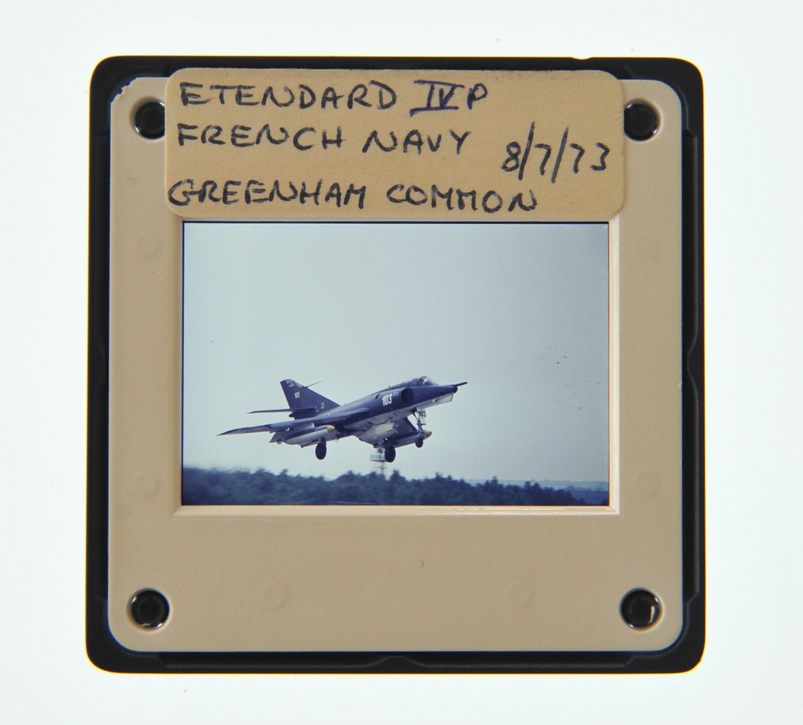 35MM SLIDE AIRCRAFT 1973 DASSAULT-BREGUET SUPER ETENDARD 4A FRENCH NAVY ...