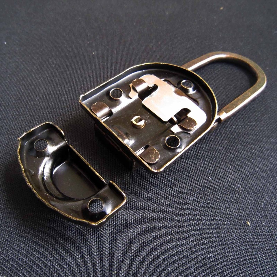Jewelry Chest Gift Box Suitcase Case Buckles Lockable Toggle Hasp Latch ...