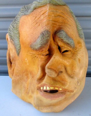 Vintage! George W Bush! Rubber Face Mask! Weird Creepy Baked Prune Face ...