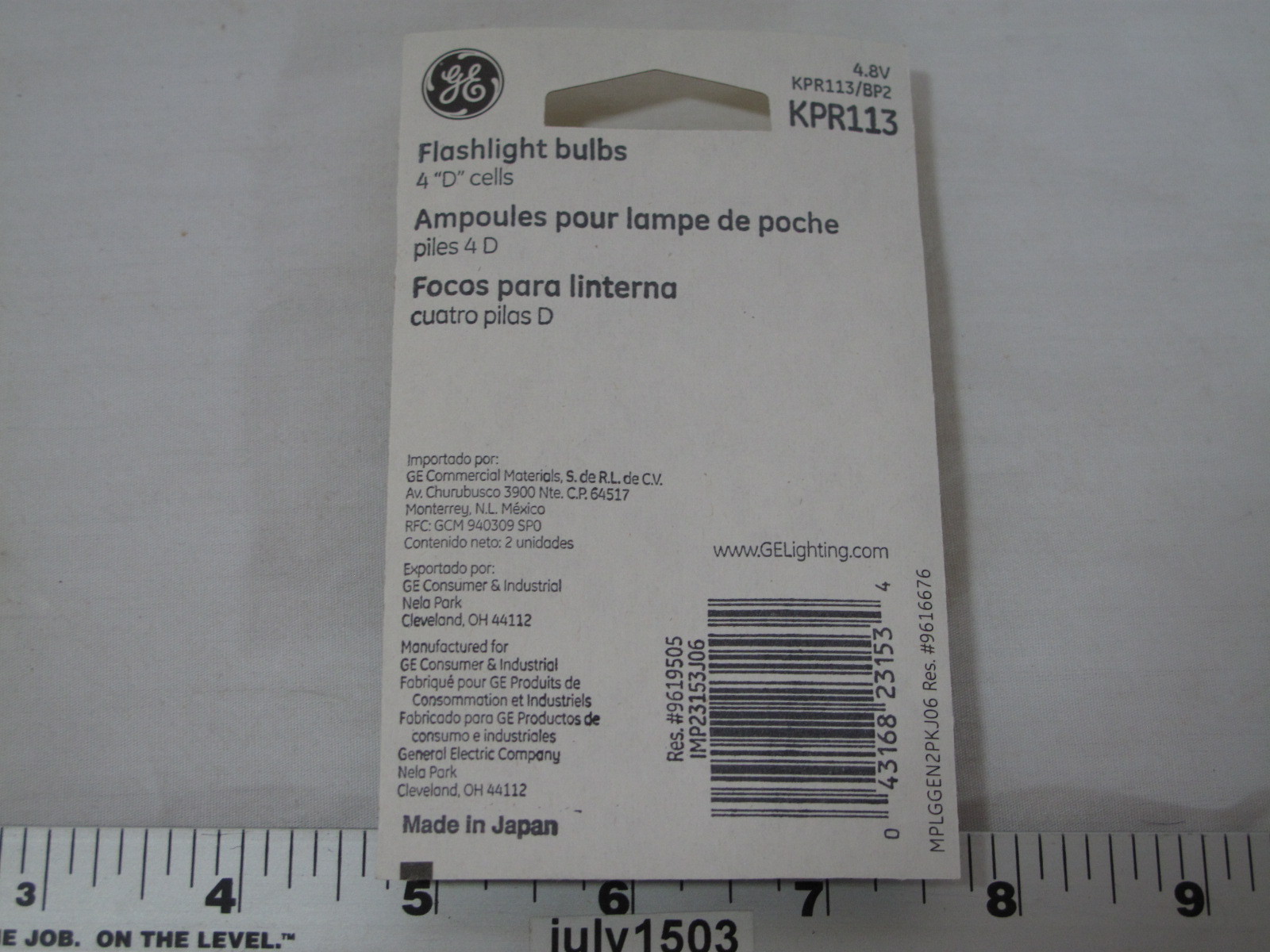 (2) New GE KPR113 Flashlight Lamp Bulb 4w 4.8 volt B3-1/2 Krypton 4D | eBay