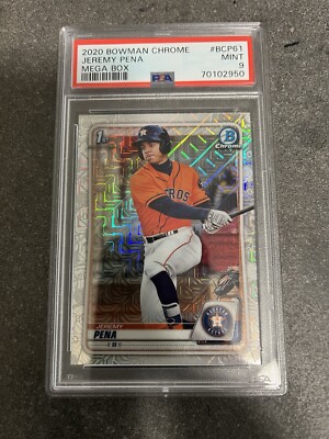2020 Bowman Mega Box Chrome Jeremy Pena Prospect #BCP61 PSA 9 | eBay