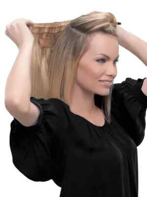 hairdo fineline extensions 16" midnight brown dark brown hair ...