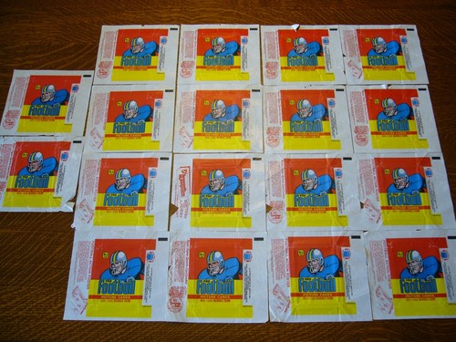 Lot 18 Topps 1978 NFL Football Empty Wax Pack Wrappers - No Cards ...