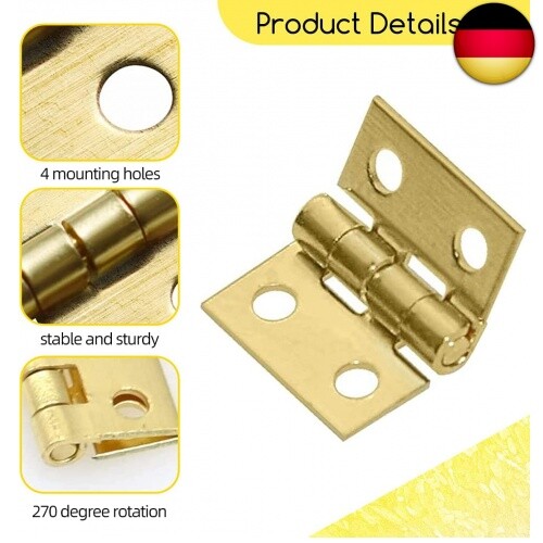50 Stücke Mini Scharniere, Messing Scharnier Klein zum Basteln mit 200 ...