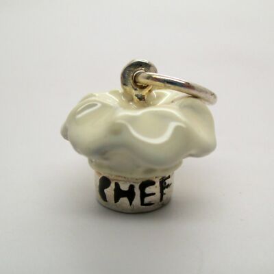Sterling Silver CHEF'S HAT Charm for Bracelet PENDANT Cooking BAKING ...