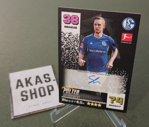 Sebastian Polter AU-SP Autograph Autogramm TOPPS Bundesliga 2022 2023 ...