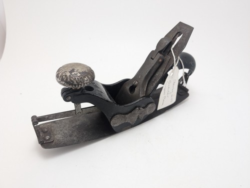 STANLEY RULE & LEVEL #113~ VINTAGE PLANE~ EMBOSED HANDLES~COMPASS ...